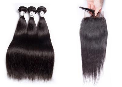 China No Tangling 9A Remy Straight Human Hair Weave For Black Girls Customized Length for sale