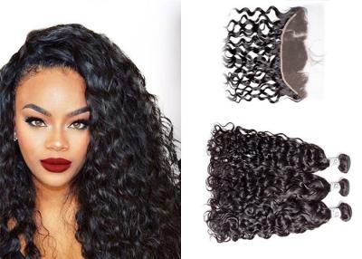 China 3 Bundles Brazilian Water Wave Human Hair , Long Water Wave Weave Human Hair for sale