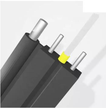 중국 야외 G652D GJYXCH FTTH 방울 단일모드 섬유 옵틱 케이블 강선 12 핵심 판매용