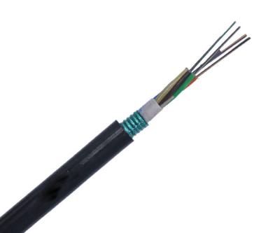 Cina Cavo a fibre ottiche diretto della fossa di GYTS, cavo a fibre ottiche corazzato all'aperto 12-72 in vendita