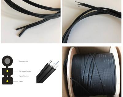 China FPR Drop Wire Fiber Optic 2 Core , G657a2 GJXFH Indoor FTTH Drop Cable for sale