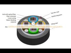 Cavo in fibra ottica FTTH GYDTA a 12 fibre con guaina in PE