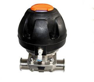 China Pneumatic Diaphragm Valve Stainless Steel Valves with Plastic Atuator DN25 - DN50 for sale