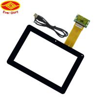 China 10 Points Capacitive Multi Touchscreen 13.3 Inch Transparent Tempered Glass Material for sale