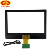 China 13.3 Inch Industrial Touch Panel PCAP Touch Screen Transparent Tempered Glass Material for sale
