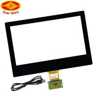 China 13.3 Inch Industrial Touch Panel PCAP Touch Screen Transparent Tempered Glass Material for sale