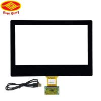 China 13.3 Inch Industrial Touch Panel PCAP Touch Screen Transparent Tempered Glass Material for sale
