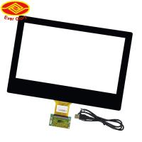 China 13.3 Inch Industrial Touch Panel PCAP Touch Screen Transparent Tempered Glass Material for sale