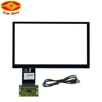 China Painel de toque industrial de USB EETI material de vidro moderado transparente de 10,1 polegadas à venda