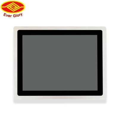 Cina 15 pollici 10 punti touch screen monitor impermeabile Ip65 Consumo di energia 25W in vendita