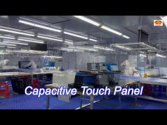 Customized Capacitive Touch Panel 12.1 Inch Tempered Glass For Voyage
