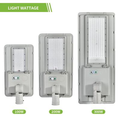 China 70Ra All In One Solar Street Light 160lm/W Solar LED Outdoor Light 6V for sale