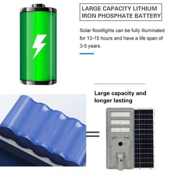 Quality Waterproof All In One Solar Street Light 100W Aluminum Outdoor Light 18V 36V for sale