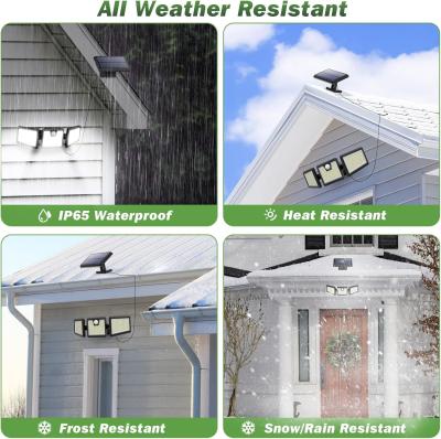 Cina LED luce solare per parete 3000K 6000K PIR luce esterna per parete 100lm/W caldo fresco regolabile in vendita
