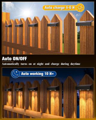 China 50 Lumen Outdoor Fence Solar Lights IP65 RGB Color LED Lights 12 Modes for sale