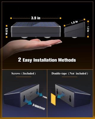 China 50 Lumen Outdoor Fence Solar Lights IP65 RGB Color LED Lights 12 Modes for sale