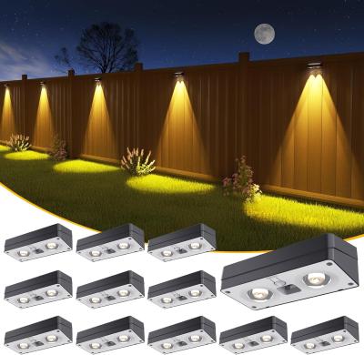 China 50 Lumen Outdoor Fence Solar Lights IP65 RGB Color LED Lights 12 Modes for sale