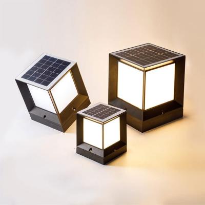 Cina Luce per pilastri di cancello nero / grigia luminose intelligenti per pilastri di cancello in vendita