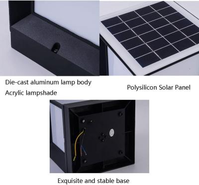 Cina Luce per pilastri di cancello nero / grigia luminose intelligenti per pilastri di cancello in vendita