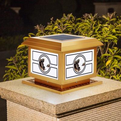 Cina Lumiere a colonna solare a prova di umidità 12W Luci a colonna solare per giardino di villa in vendita
