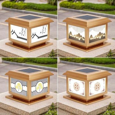 Cina Lumiere a colonna solare a prova di umidità 12W Luci a colonna solare per giardino di villa in vendita