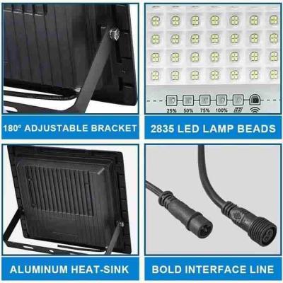 China IP67 Smart Solar Flood Light 40W 50W 100W 200W 300W Wall Mounted Flood Light for sale