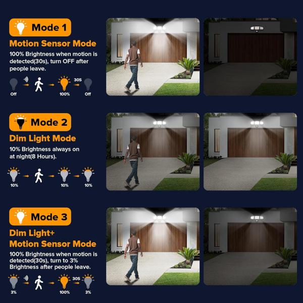 Quality 3000 Lumen Solar Wall Light 8W Outdoor Sensor Wall Light IP65 with Human Body for sale