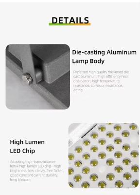 China Eco-friendly Solar Flood Light with 12 Hours Lighting Three Control Modes and 180 Degree Rotatable Bracket for sale