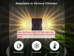 5V Solar Wall Light IP44 Outdoor Solar Fence Lights 2000K For Outdoor Decorative
