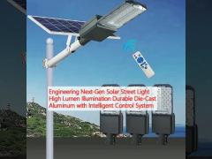 IP65 All In Two zonne-energie straatlicht Intelligent aluminium LED straatlicht 170lm/w