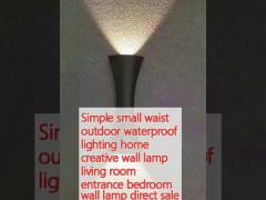 Kleine Waist Schlafzimmer Wandlampe Wasserdichte Kreative Wandlampe Schwarz / Weiß / Gold