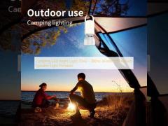 Camping LED luz noturna 70Hz - 18KHz Bluetooth sem fio alto-falante luz portátil