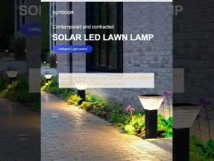 Lâmpadas de jardim LED 400MM 600MM 800MM Lâmpada solar de gramado