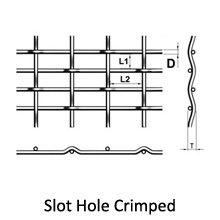 Rectangle/Slot Hole Crimped Wire Mesh/Screen for Facade, Vibering Screen