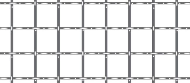 1 maglia di Mesh Single Intermediate Crimped Wire, cavo di 1.6-4.8mm, ss, Au, Al