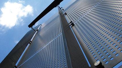 η τετραγωνική τρύπα 330mm διατρύπησε το μέταλλο, 90° ευθύ σχέδιο, πίσσα 570mm