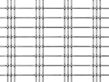 Crimped wire mesh with 2mm weft wire.