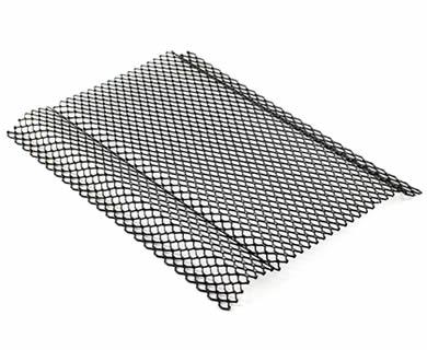 A piece of lock on gutter guard on the white background.