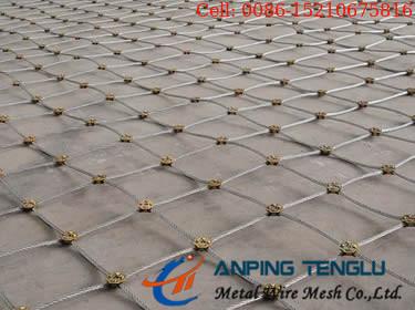 Cina Corda Mesh With Square Openings Decoration di acciaio inossidabile ed uso di sicurezza in vendita