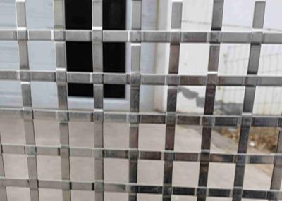 China fori di 2mm maglia tessuta SS304 del cavo piano di 1mm x di 7mm per sicurezza esteriore interna for sale