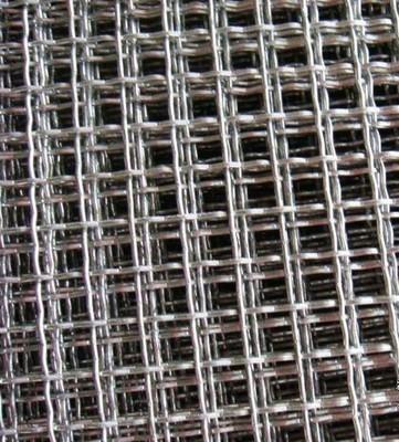 China SUS304 Steel Crimped Wire Mesh Galvanized Square Hole For Vibrating Screen Filter for sale