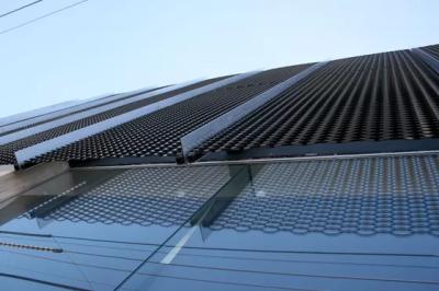 China Aluminum Expanded Metal Screen Mesh Curtain Wall Galvanized Building Design Material for sale
