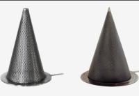 China Brass Conical Strainer SS304 Wire Mesh Filters With Flat Sharp Bottom for sale