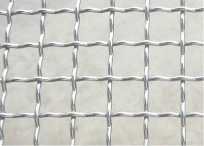 China Double 1mm Stainless Steel Crimped Wire Mesh Square Opening Screen for sale
