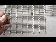 SS304 SS316 Decorative Metal Mesh For Sun Shade Cable And Pre Crimped Rod