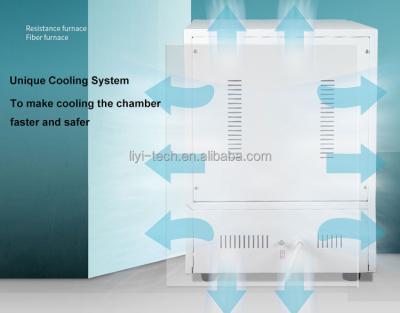 China 1800C Programmable Muffle Furnace with 2 kW Power and 30-Segment Control for sale