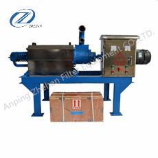 China Factory price screw press solid liquid manure separator animal waste processing for poultry dung animal manure for sale