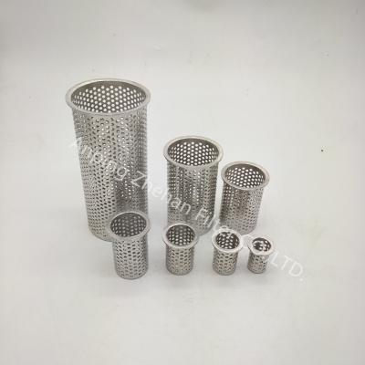 China perforated Strainers Stainless Steel Perforated Metal Mesh Element for sale