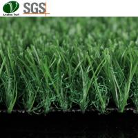 China Brushing Machine Plastic Lawn Grass / Garden Polyethylene Artificial Grass for sale