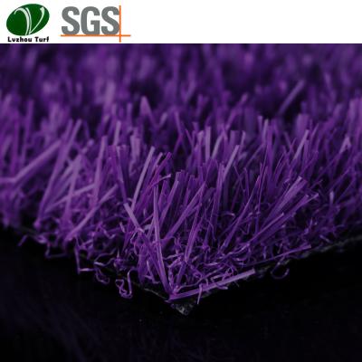 Cina Erba artificiale porpora che abbellisce per il giardino domestico in vendita